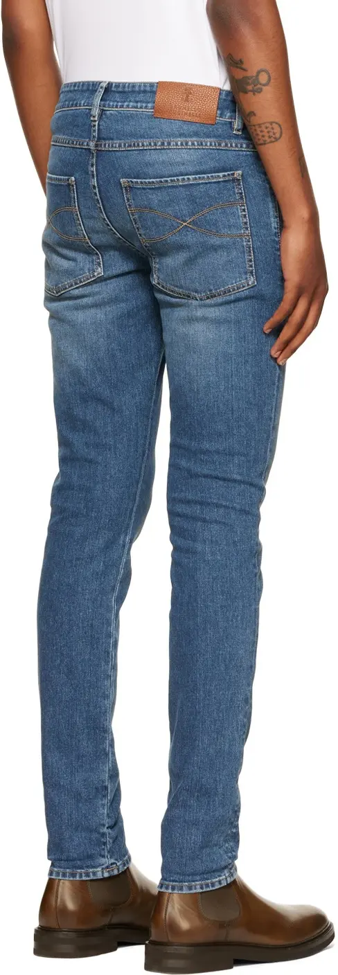 Brunello Cucinelli Faded Wash Skinny Jeans