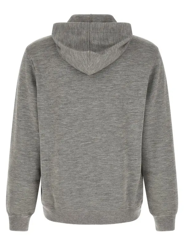 Brunello Cucinelli Zip-up Hooded Sweater - Grey