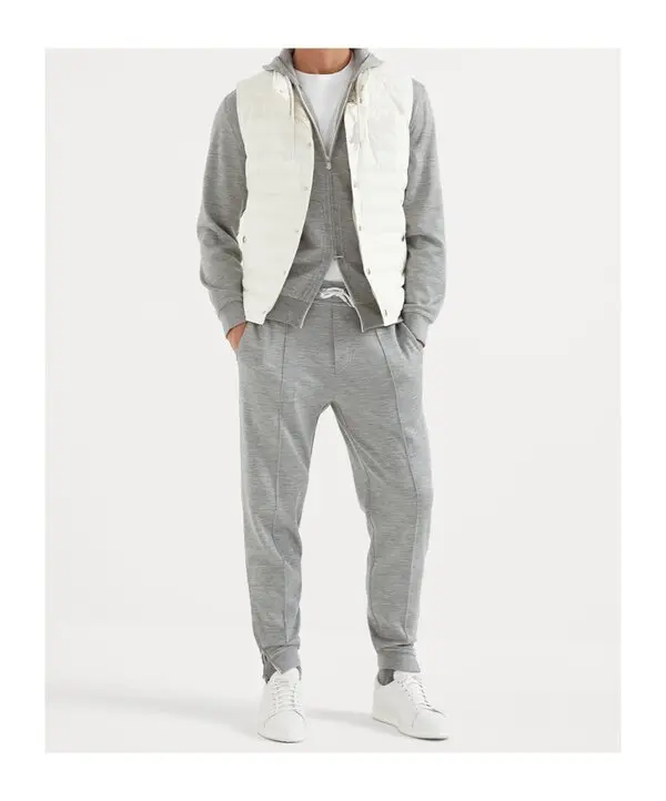 Brunello Cucinelli Zip-up Hooded Sweater - Grey