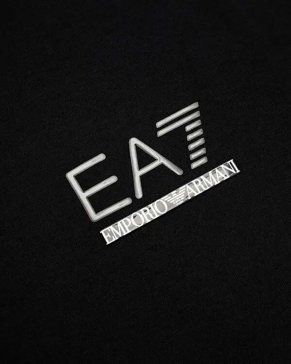 EA7 Logo Lapel Polo Shirt