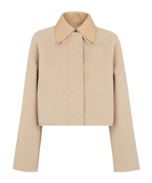 Fendi Ff Printed Reversible Cropped Jacket
