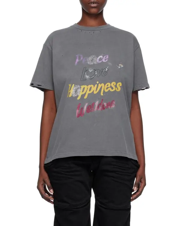 We11Done Slogan-print Cottton T-shirt