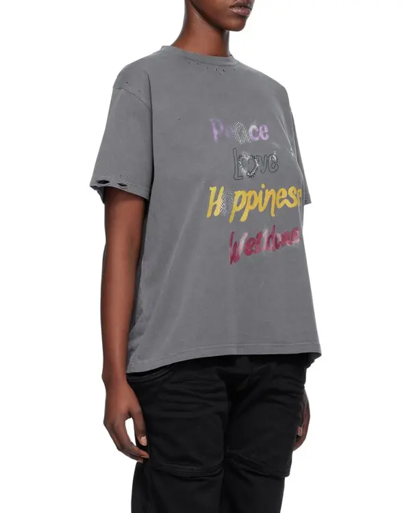 We11Done Slogan-print Cottton T-shirt