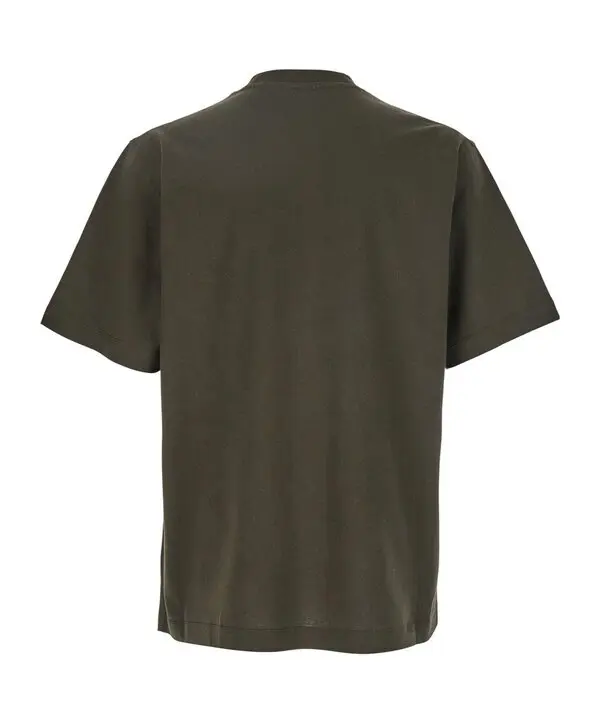 Burberry Equestrian Knight Printed Crewneck T-shirt - Green