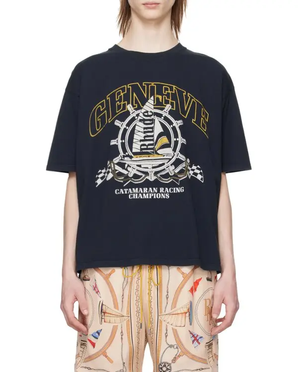 Rhude Geneve Catamaran Cotton T-shirt