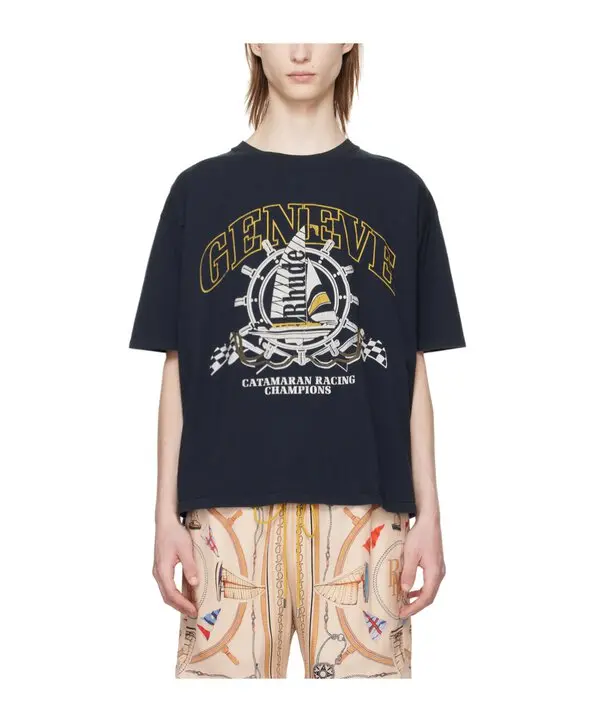 Rhude Geneve Catamaran Cotton T-shirt