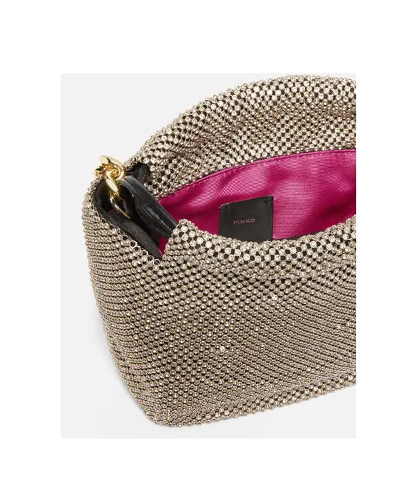 Pinko Atalanta Mini Clutch Bag With Chain Handle