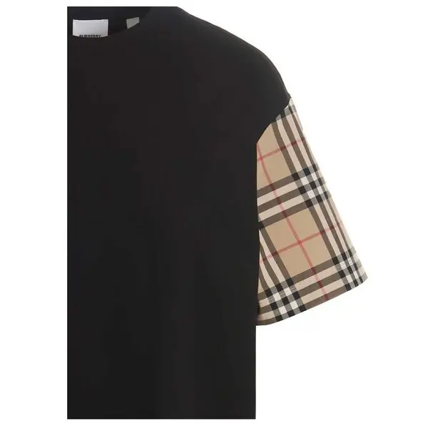Burberry Vintage Check-sleeved Crewneck T-shirt
