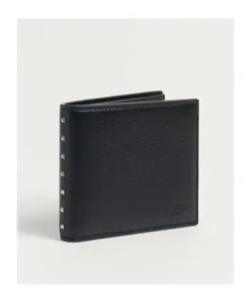 Valentino Garavani Rockstud Bi-fold Wallet - Black