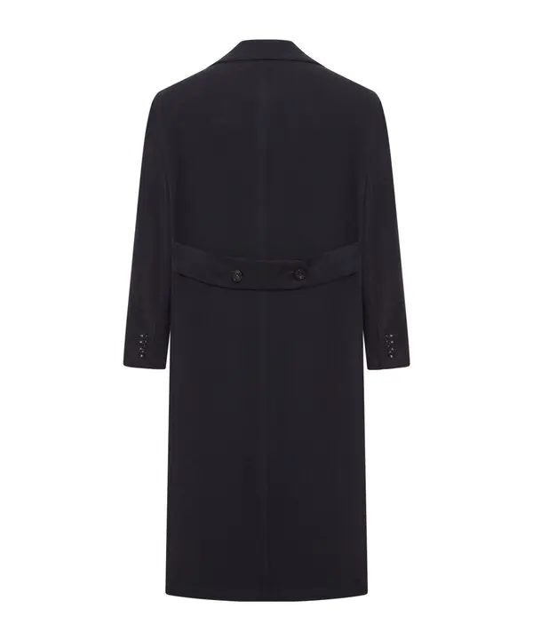 Kiton Buttoned Double-breasted Coat - Black