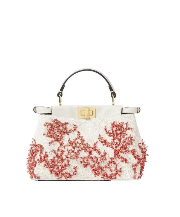 Fendi Peekaboo Embellished Mini Tote Bag - Color