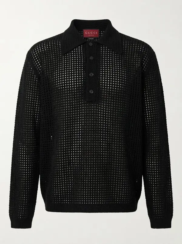 Gucci Crochet Polo Shirt