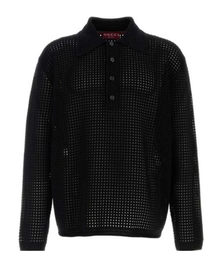 Gucci Crochet Polo Shirt