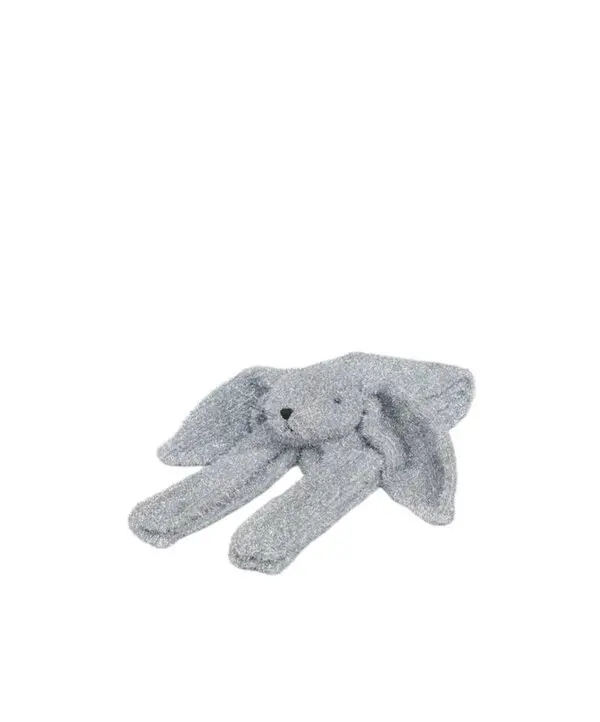 Kenzo Tinsel Knit Bunny Scarf - Silver