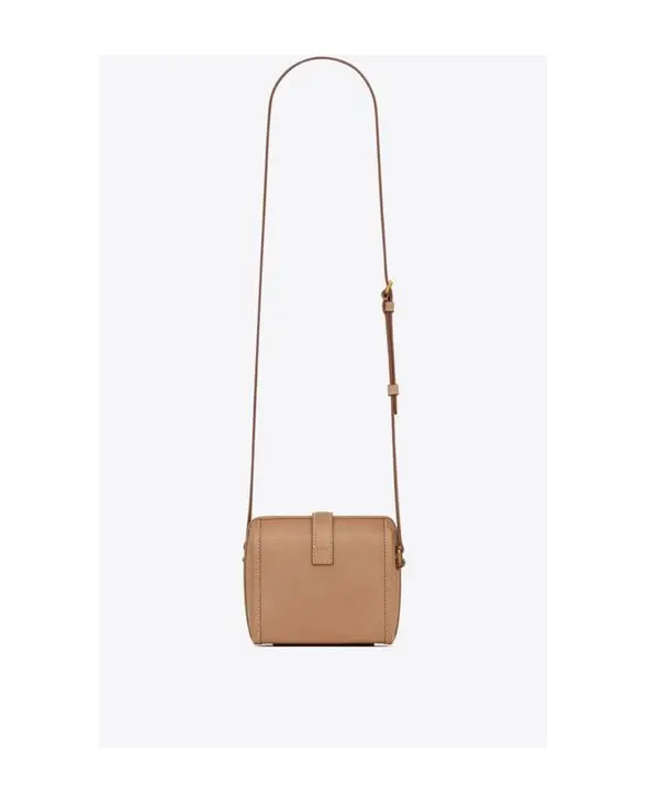 Saint Laurent Vintage Vegetable-tanned Leather Mini Box Bag - Pink