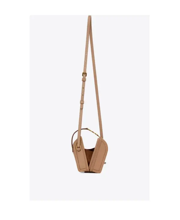 Saint Laurent Vintage Vegetable-tanned Leather Mini Box Bag - Pink