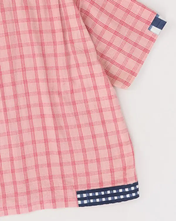STORY MFG. Short Sleeve Patchwork Shirt