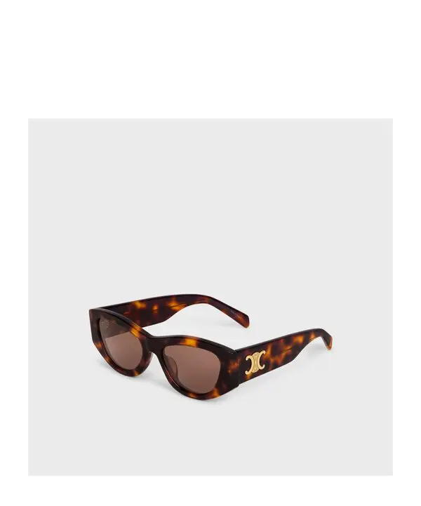 Celine Triomphe 15 Sunglasses In Acetate - Brown