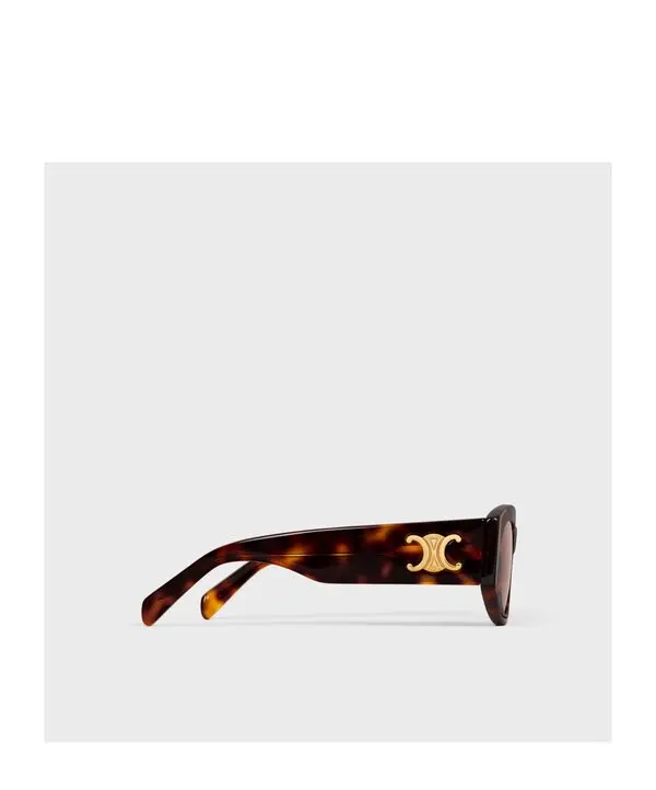 Celine Triomphe 15 Sunglasses In Acetate - Brown