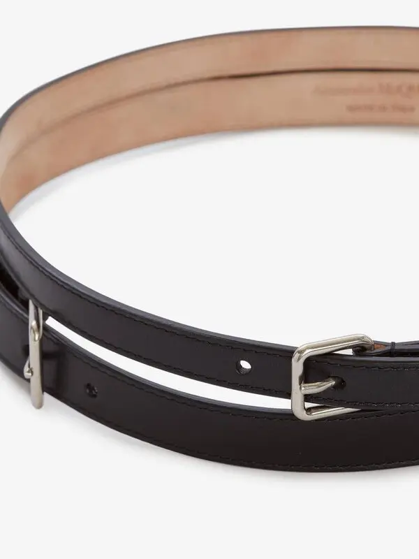 Alexander McQueen Thin Double Wrap Belt