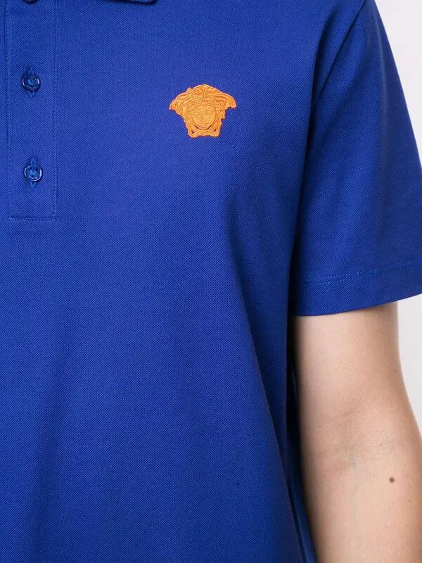 Versace Medusa Motif Polo Shirt