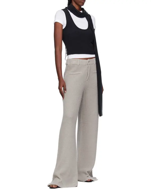 AYA MUSE Sleeveless Scoop Neck Blouse With Scarf Detail - Black
