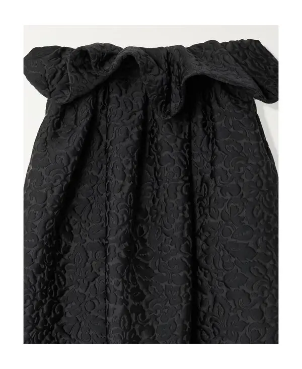 Dries Van Noten Ruffled Jacquard Tube Top Dress