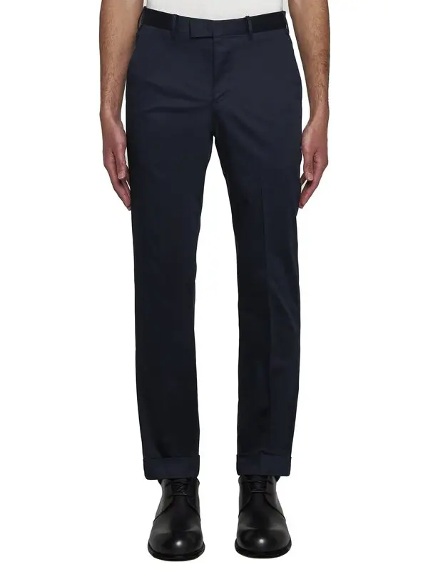 PT TORINO Turn-up Hem Tapered Leg Trousers