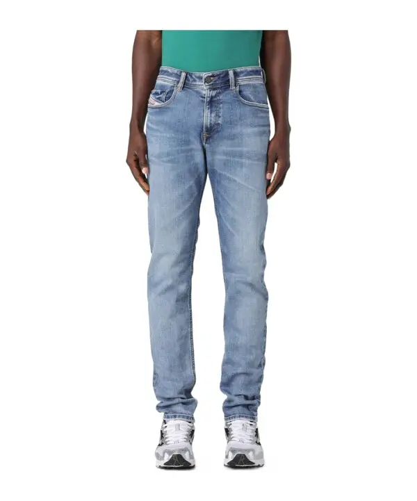 DIESEL® 1979 Sleenker Skinny Jeans With Logo Patch - Blue