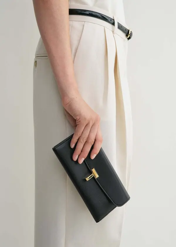 TOTEME Totme T Lock Fold-over Wallet