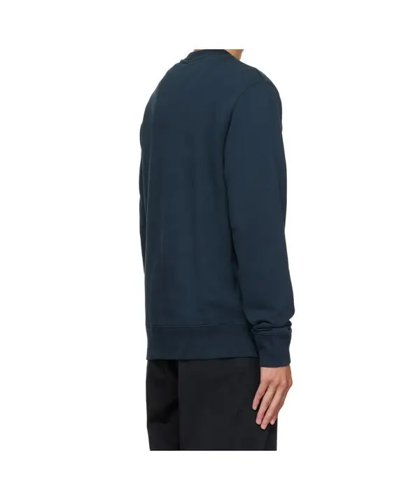 Maison Kitsuné Fox Head Crewneck Sweatshirt - Navy Blue