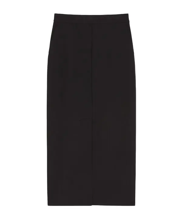 Max Mara Elea Front Slit Skirt - Black