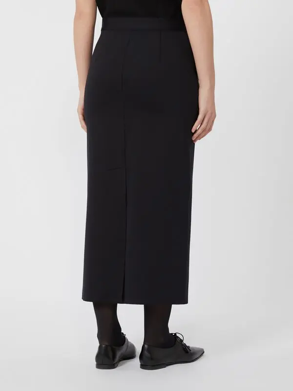 Max Mara Elea Midi Skirt With Front Slits