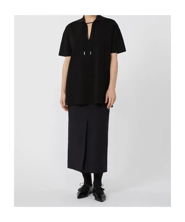Max Mara Elea Midi Skirt With Front Slits