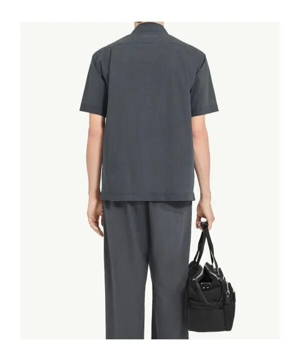 MAISON MARGIELA Logo Embroidered Short Sleeved Shirt