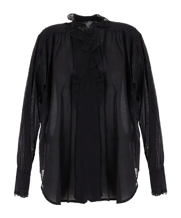 Isabel Marant Étoile Ruffle Detail Long Sleeve Top
