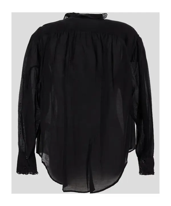 Isabel Marant Étoile Ruffle Detail Long Sleeve Top