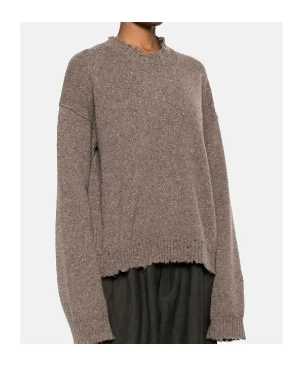 UMA WANG Long-sleeved Knitwear With Ribbed Details