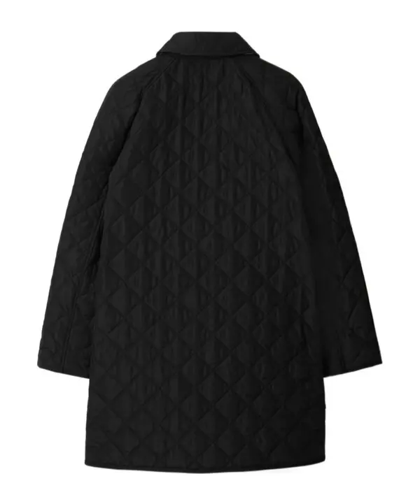 Burberry Quilted Double-breasted Coat - Black