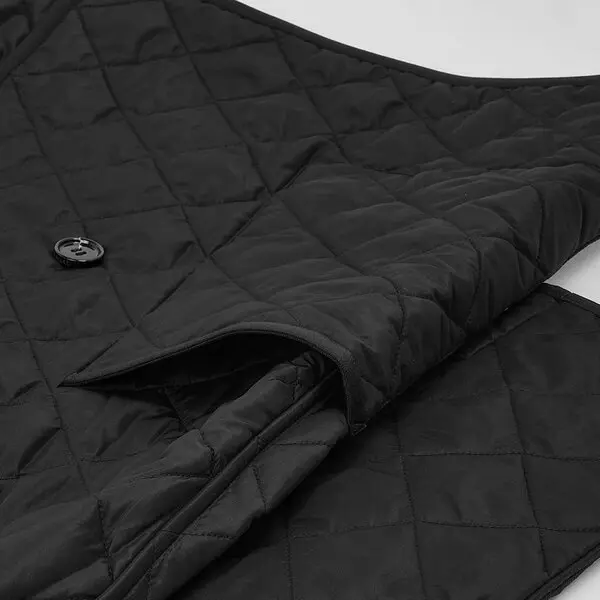 Burberry Quilted Double-breasted Coat - Black