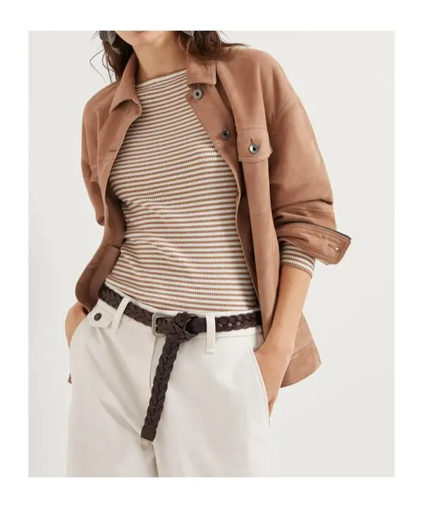 Brunello Cucinelli Four-pocket Jacket With Glossy Finish