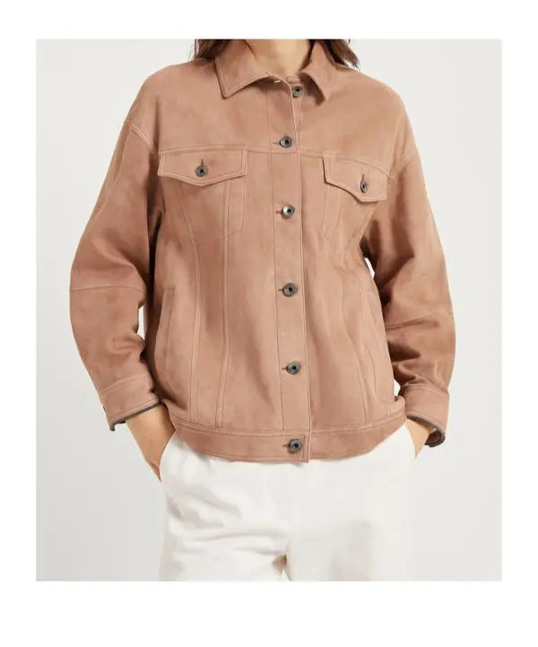 Brunello Cucinelli Four-pocket Jacket With Glossy Finish