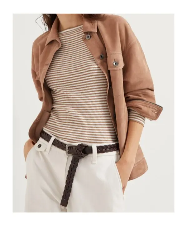 Brunello Cucinelli Four-pocket Jacket With Glossy Finish