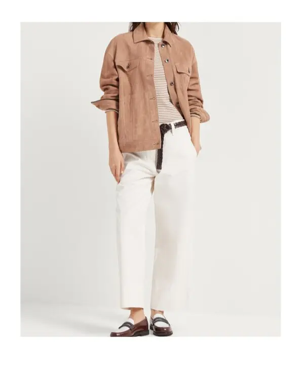 Brunello Cucinelli Four-pocket Jacket With Glossy Finish