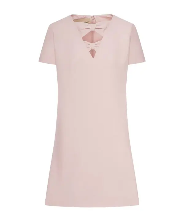 Valentino Garavani Short-sleeved Dress With Bow Detail - Pink