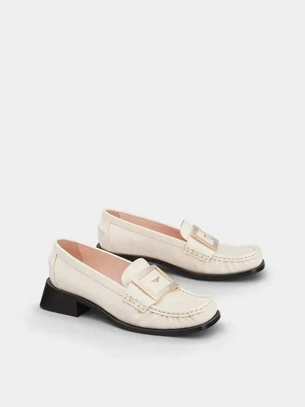 ROGER VIVIER Logo Love Loafers