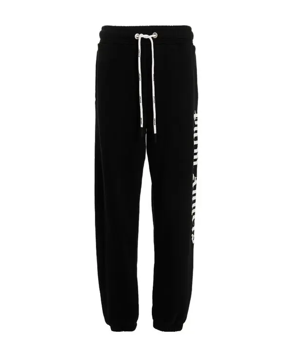 Palm Angels Drawstring Straight Leg Sweatpants
