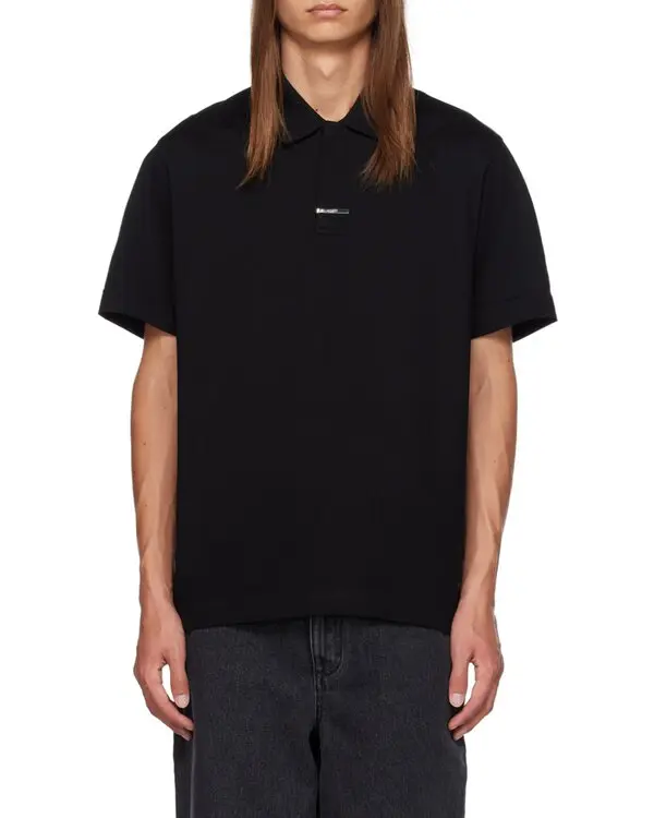 Givenchy Pin Logo Embossed Polo Shirt