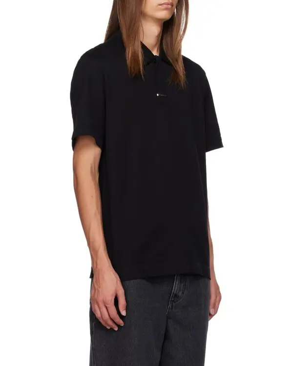 Givenchy Pin Logo Embossed Polo Shirt