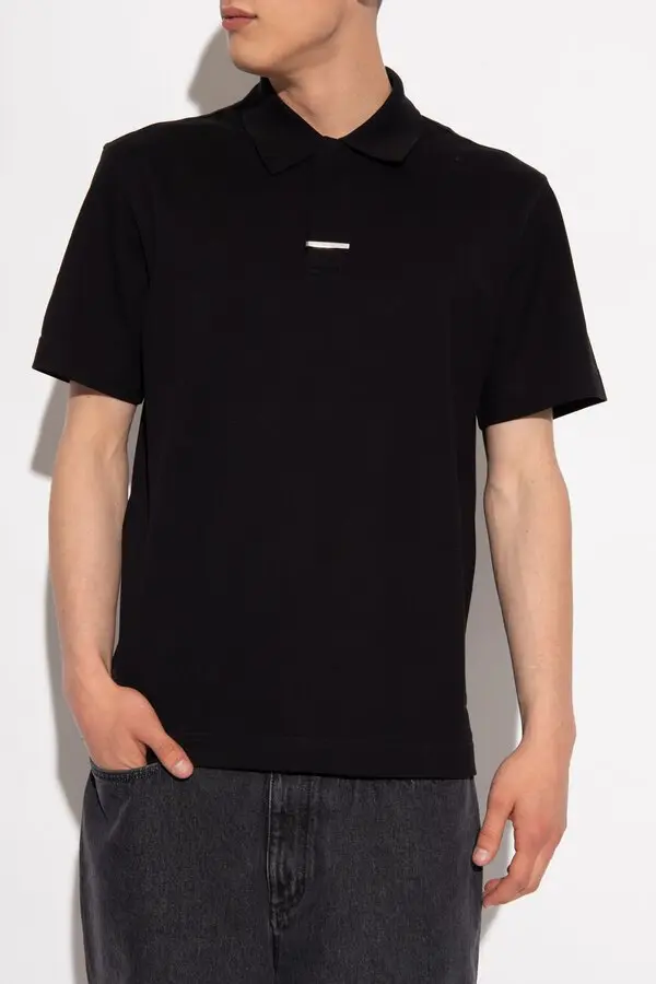 Givenchy Pin Logo Embossed Polo Shirt